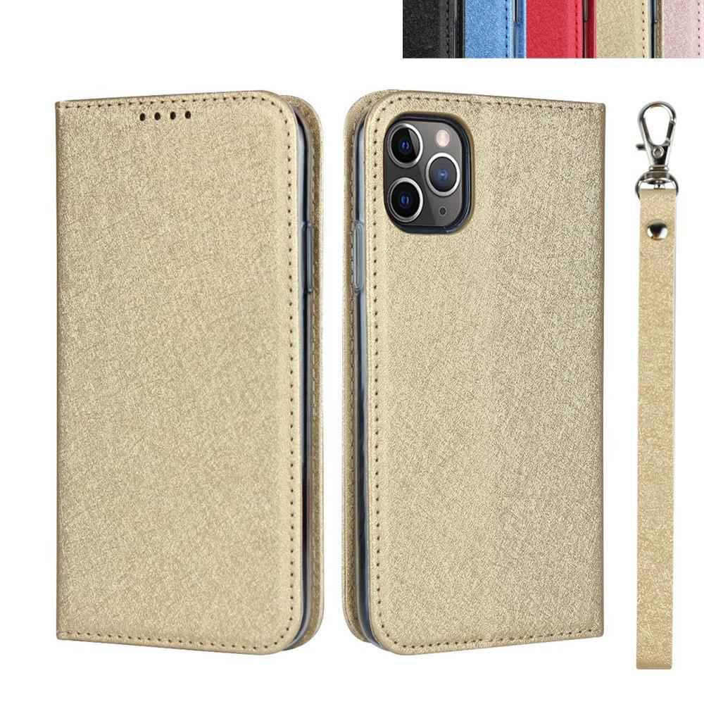 Housse de protection pour téléphone en cuir à motif de soie ultra-mince ...