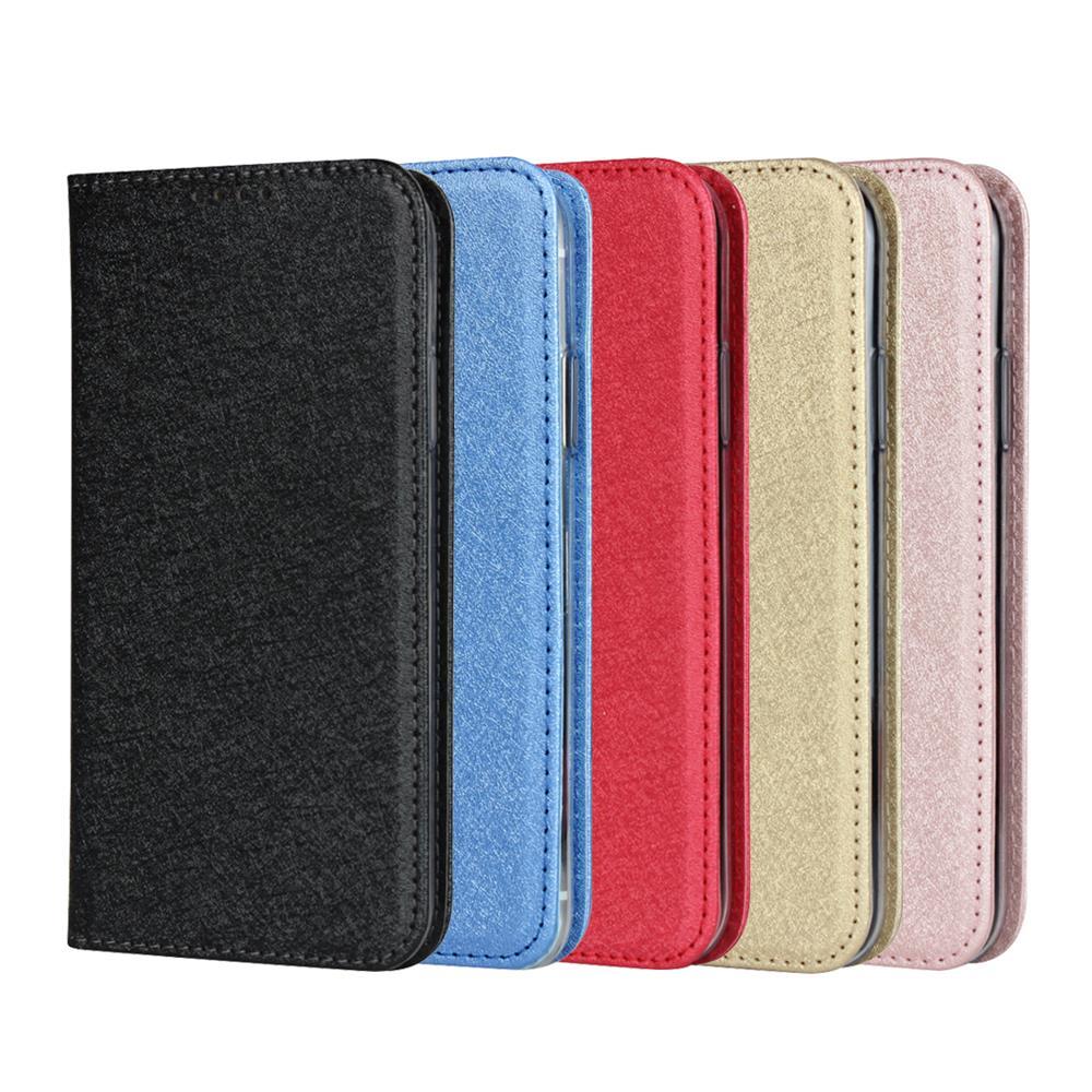 Housse de protection pour téléphone en cuir à motif de soie ultra-mince ...
