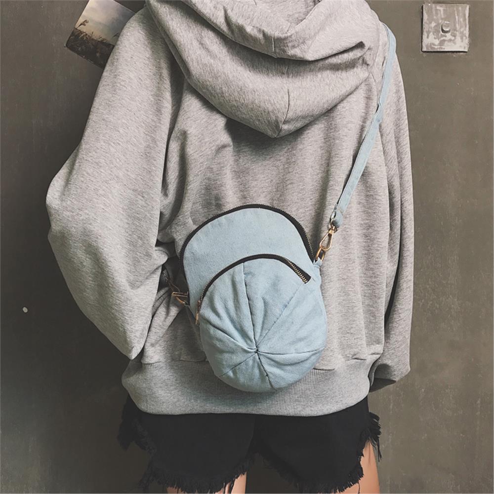 Hip-hop Style Bags Women Jean Shoulder Crossbody Bags Denim Cute Bag ...