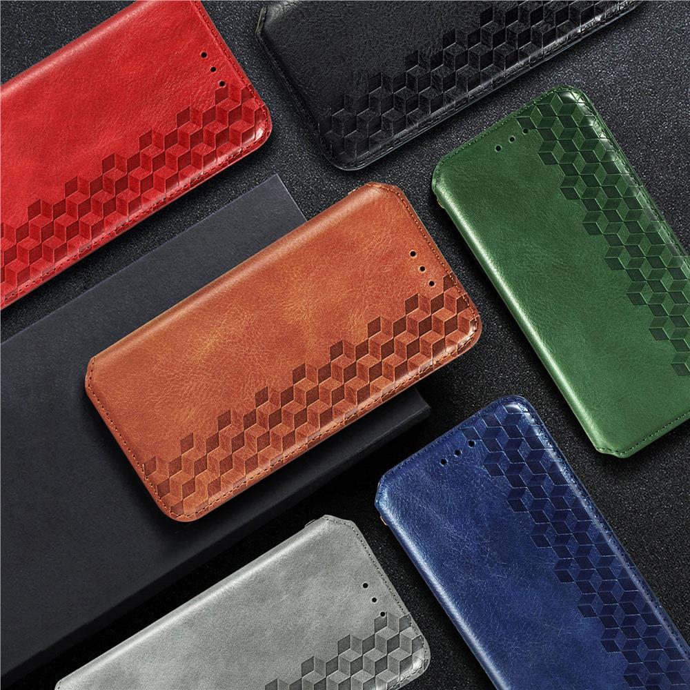 Business Style Slim Fashion Magnetic Automatic Suction Leather Flip ...